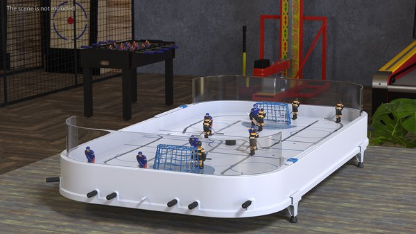 Table Hockey Rigged model - TurboSquid 1808650