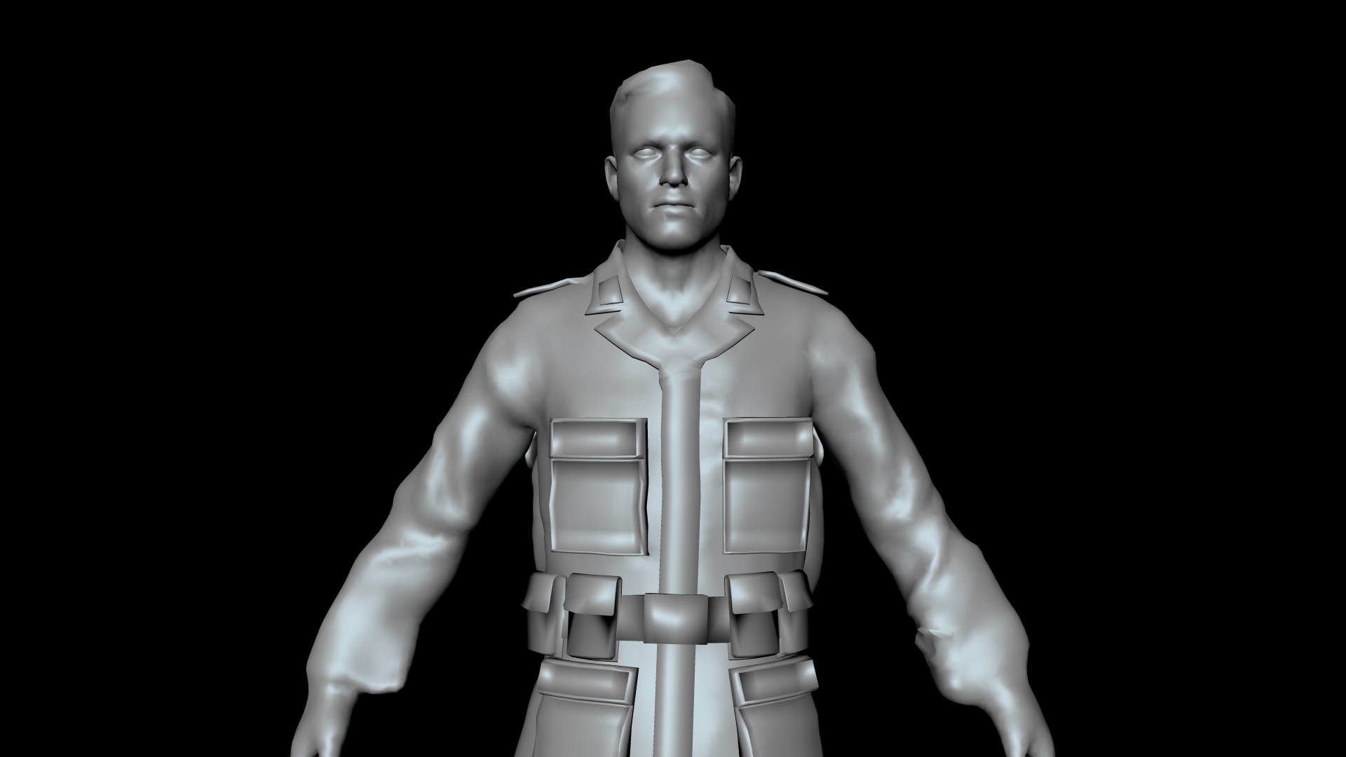 3d Model Waffen-ss Soldier