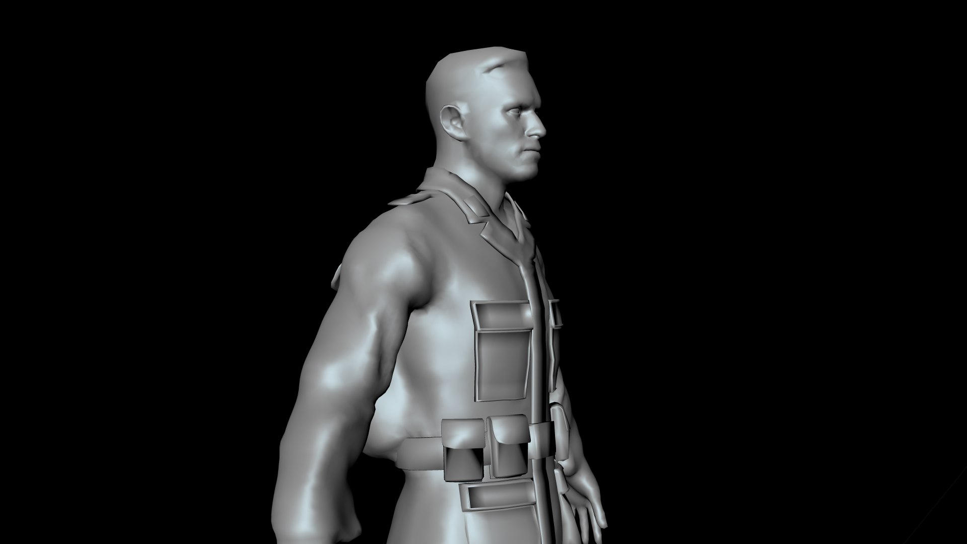 3d Model Waffen-ss Soldier