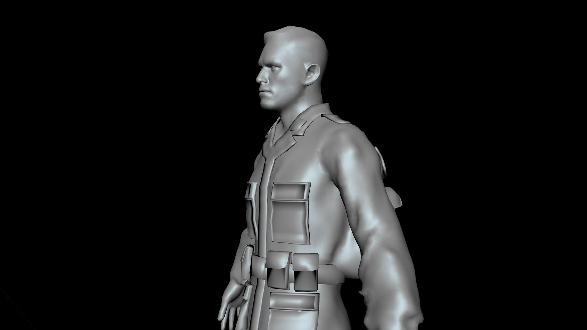 3d Model Waffen-ss Soldier