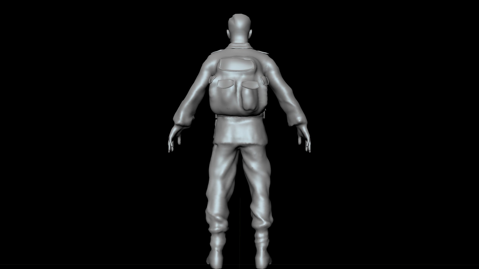 3d Model Waffen-ss Soldier