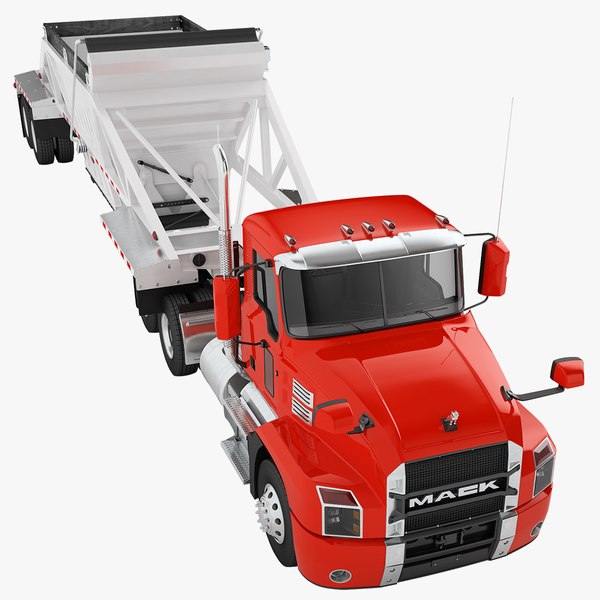 modelo 3d Mack Anthem Day Cab 2020 Belly Dump Trailer 01 - TurboSquid ...