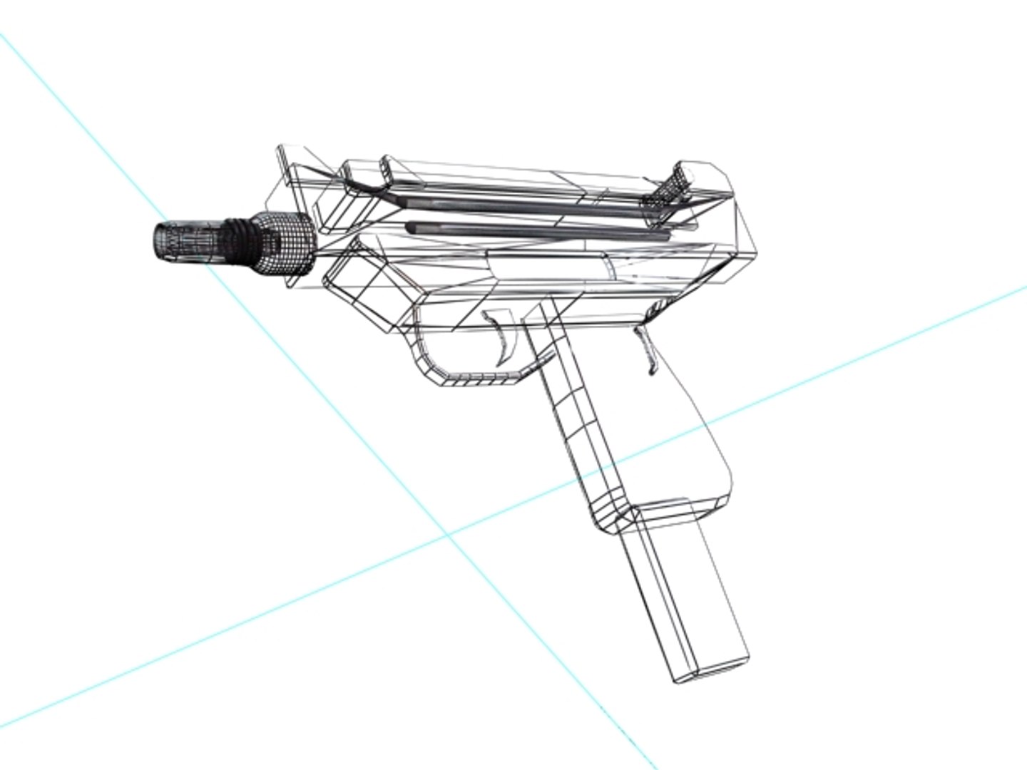 Free Uzi Games 3d Model