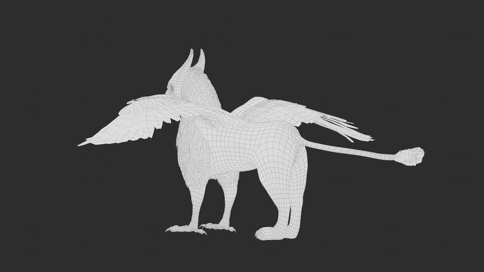 3D Gryphon Classic PBR - TurboSquid 2168965