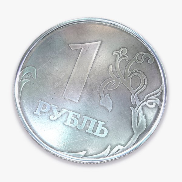 3d model coin russian rouble 1