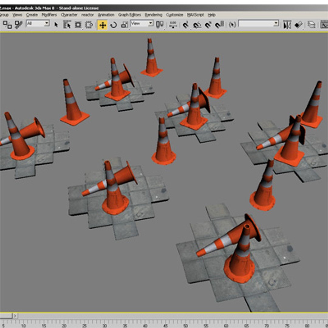 3d Traffic Cones Model