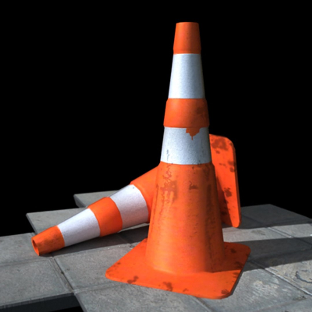 3d Traffic Cones Model