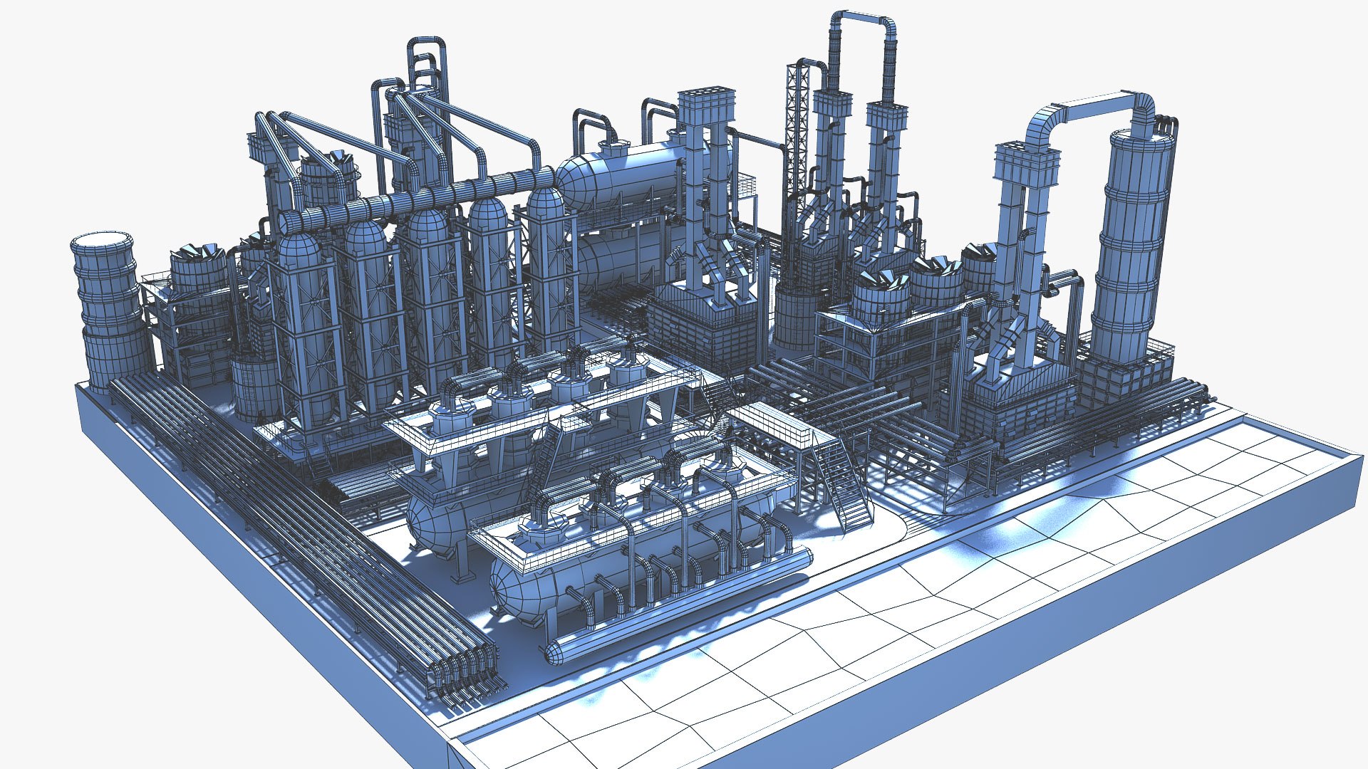 Refinery Area 6 Model - TurboSquid 1897815