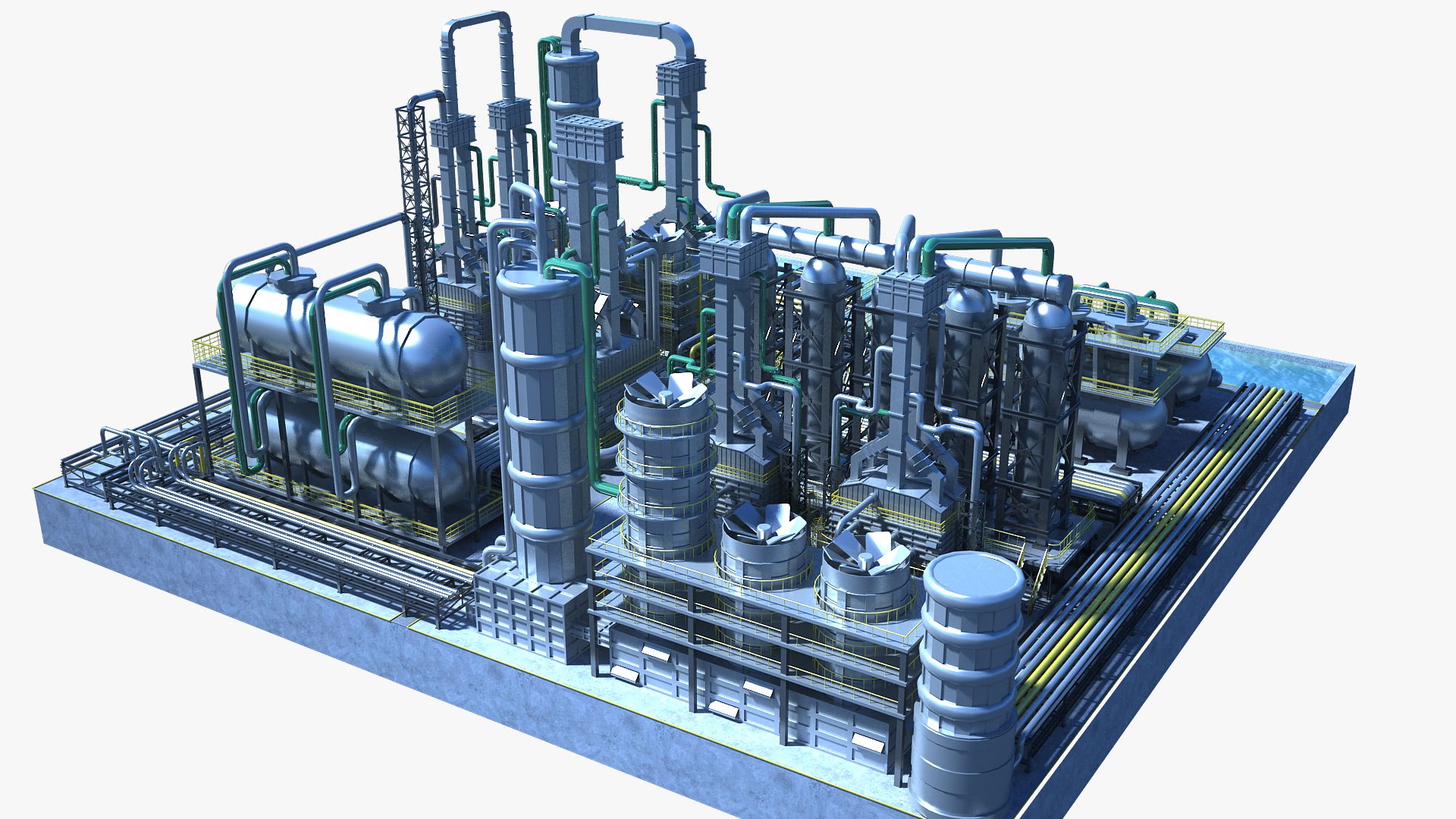 Refinery Area 6 Model - TurboSquid 1897815