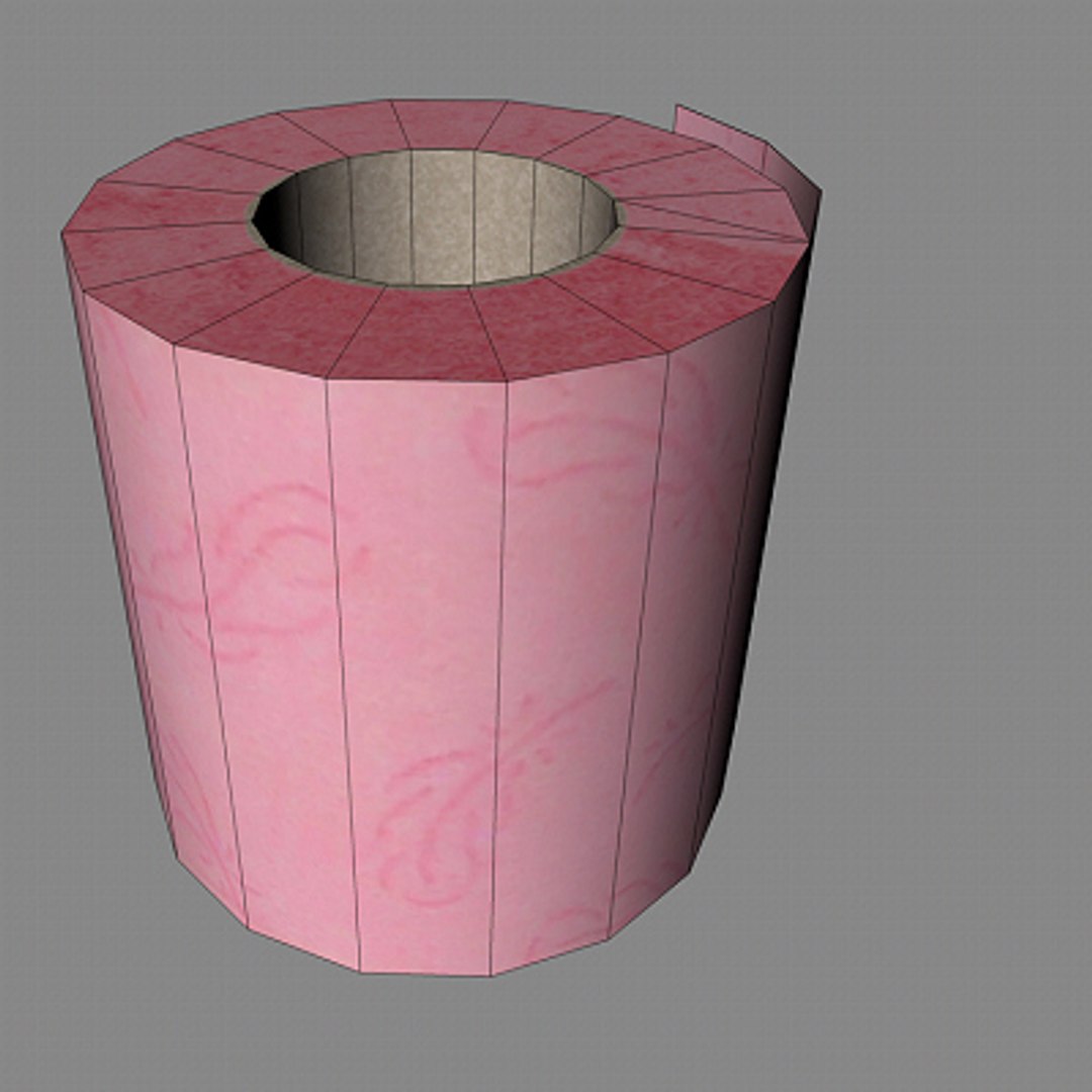 3d Model Of Toilet Paper