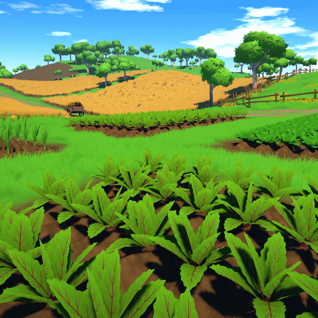 3D Model Farm - Stylized Fantasy Environment - TurboSquid 2366096