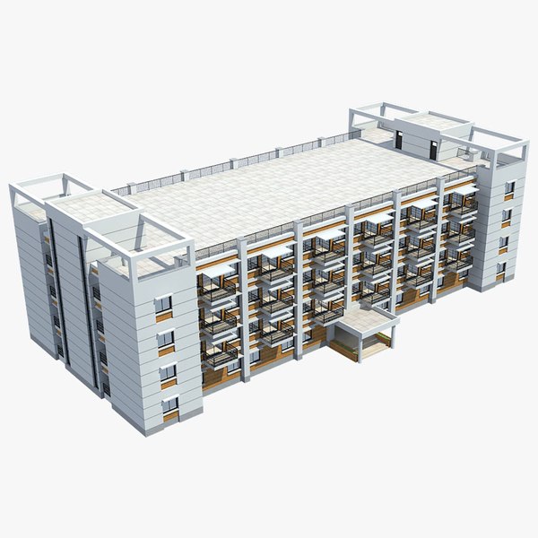 3D apartment building 33 - TurboSquid 1403463