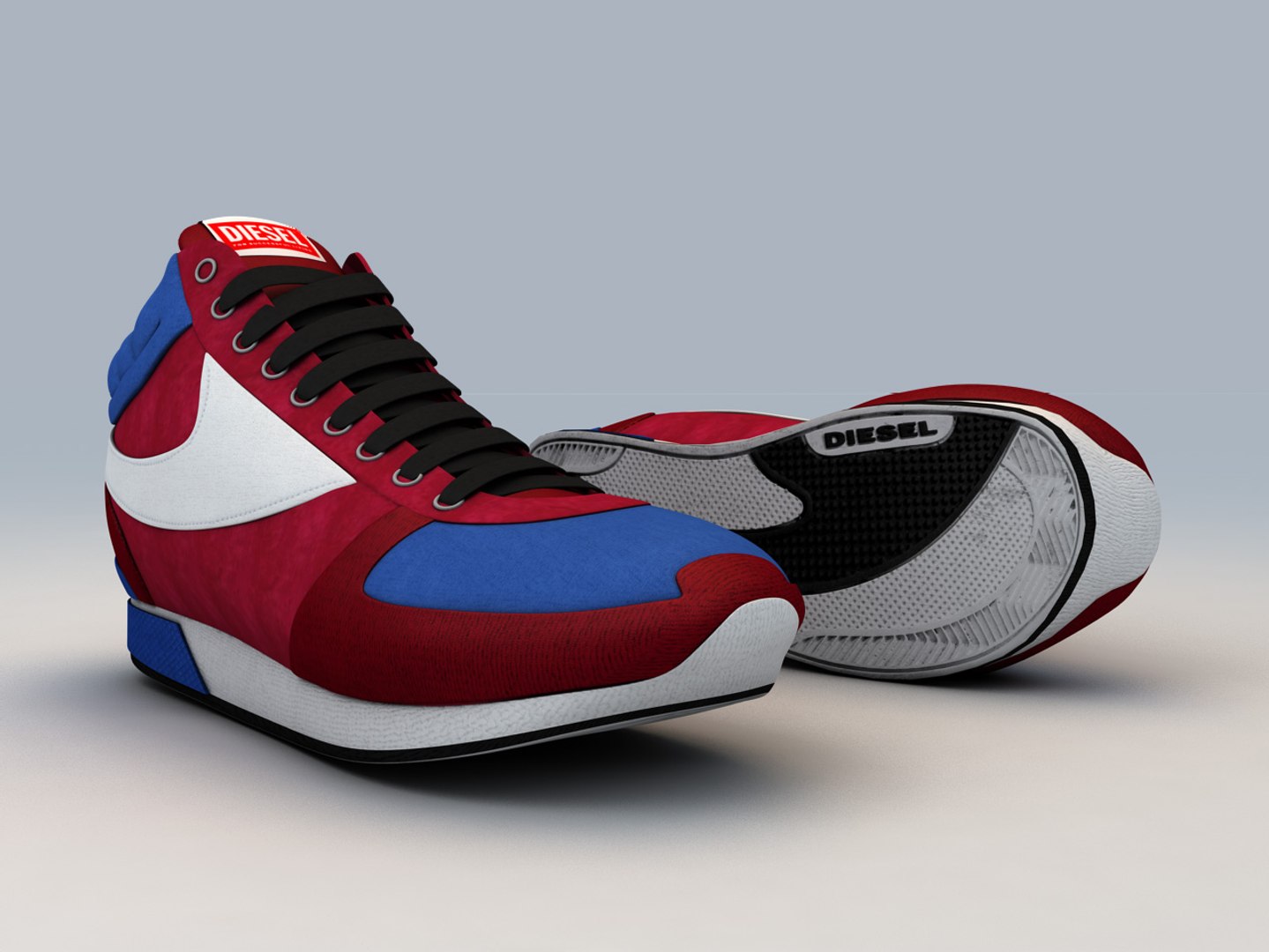 3d Model Diesel Shoe