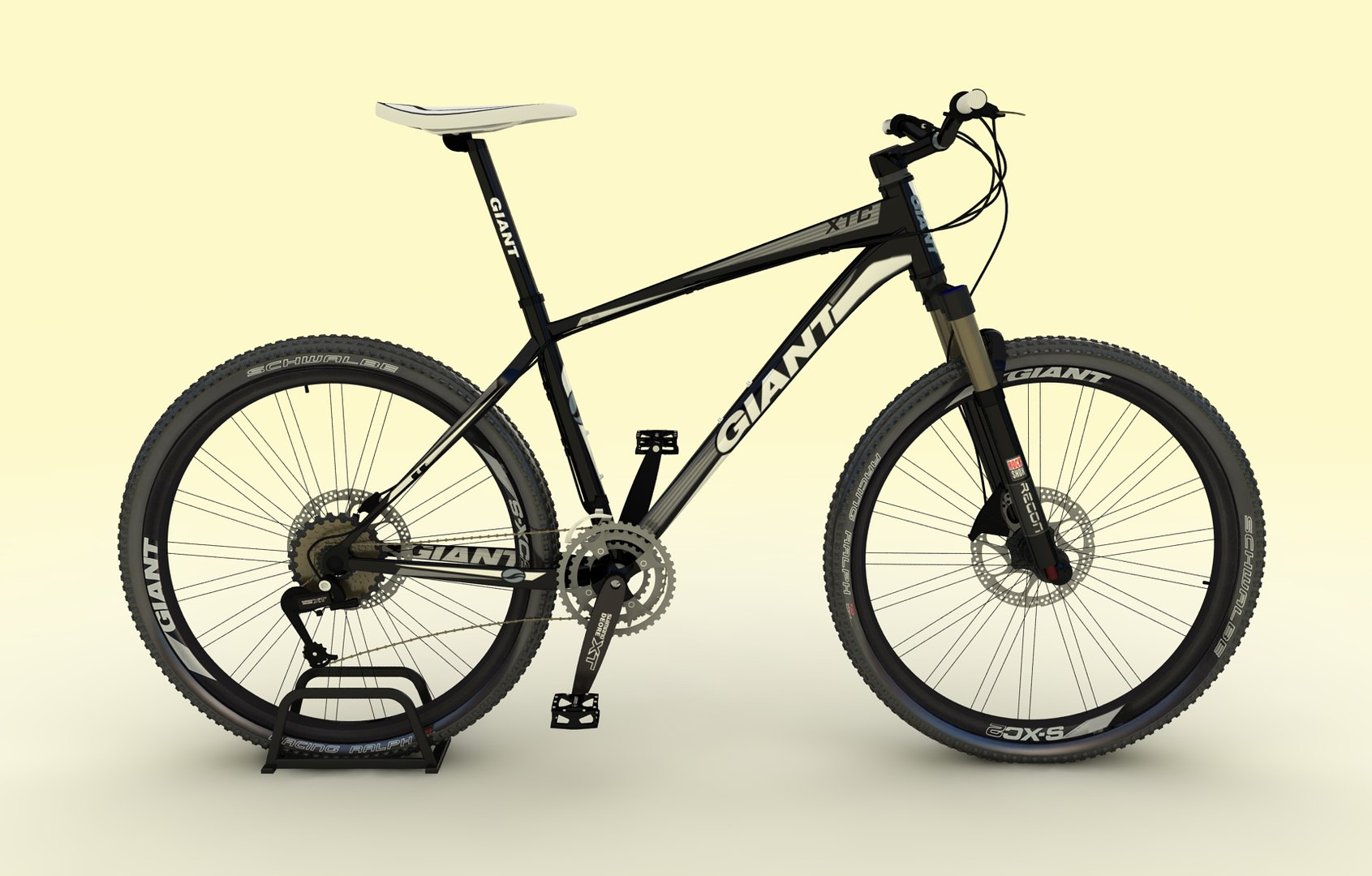 3d Model Of Mountain Bike Giant Xtc