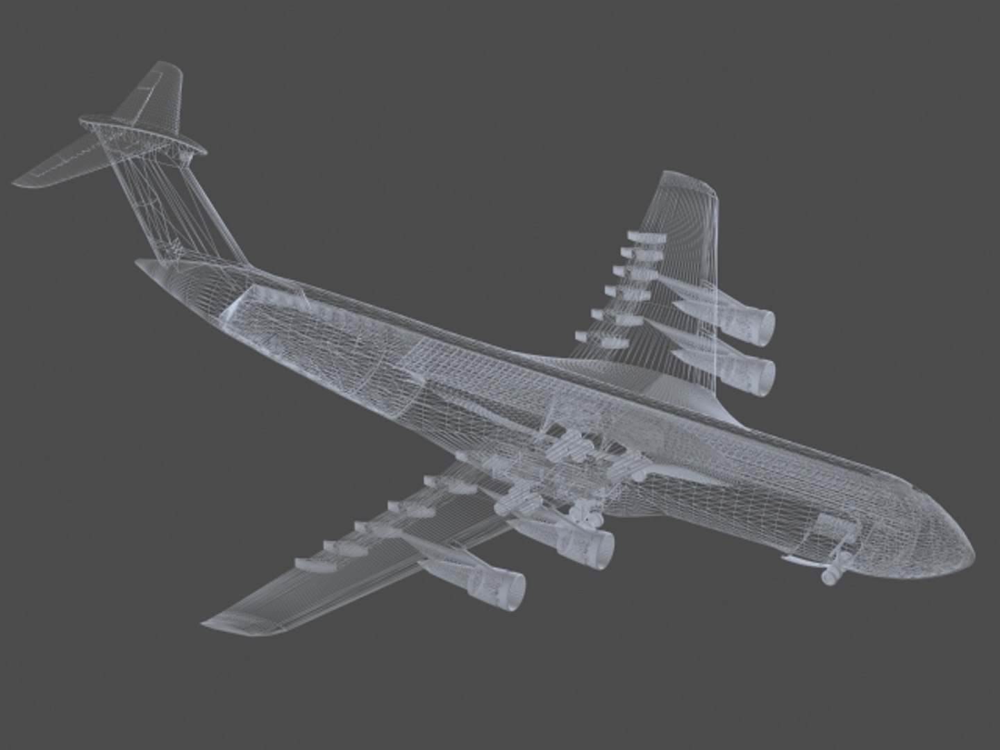 3d Model C-5a Galaxy Transport Jet Plane