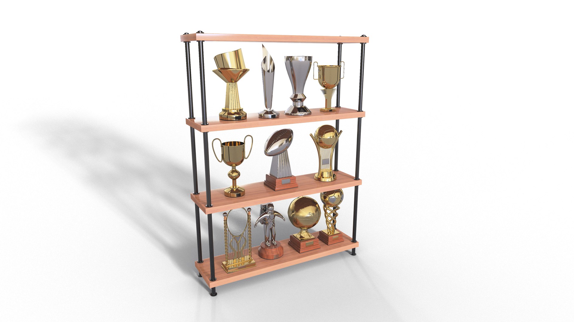 Trophy Case 3D - TurboSquid 2130866