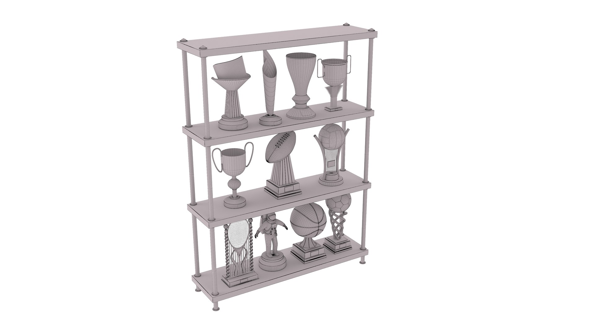 Trophy Case 3D - TurboSquid 2130866