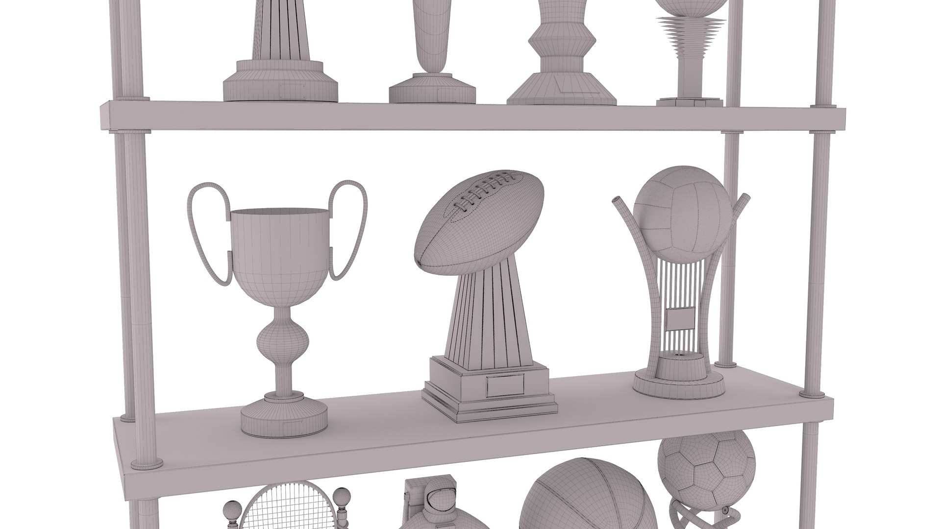 Trophy Case 3D - TurboSquid 2130866