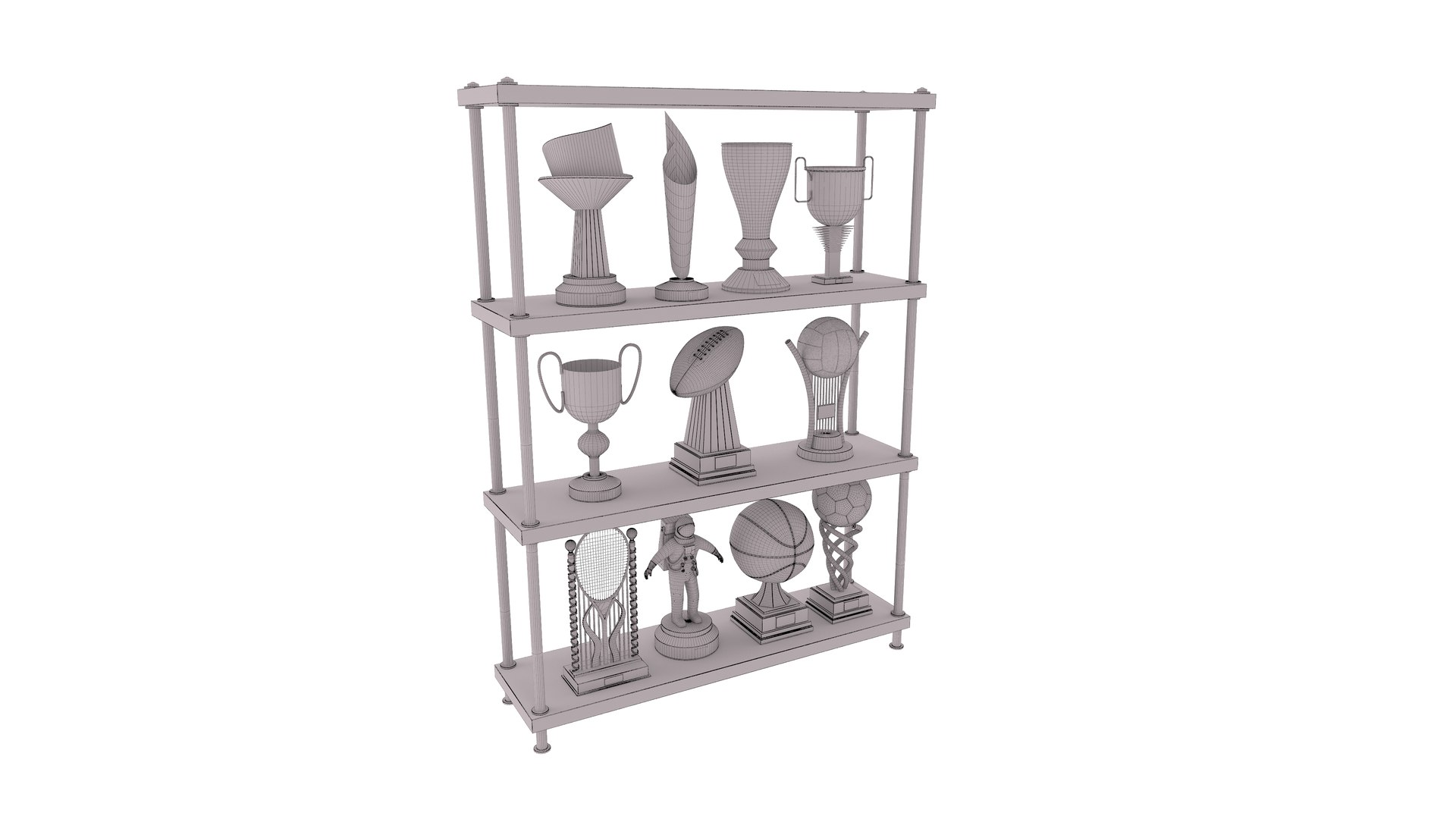 Trophy Case 3D - TurboSquid 2130866