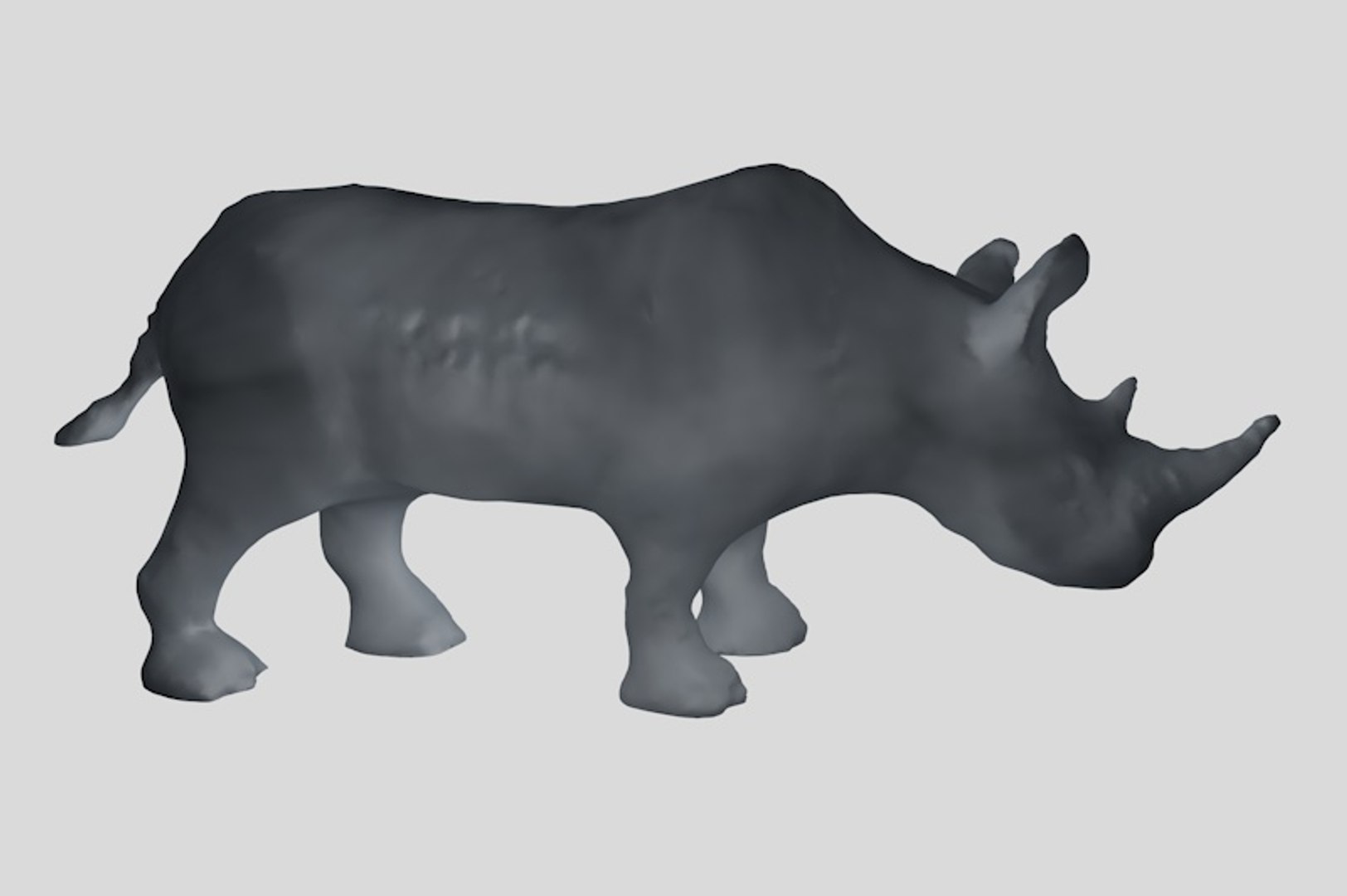 3d Rhinoceros Base Mesh