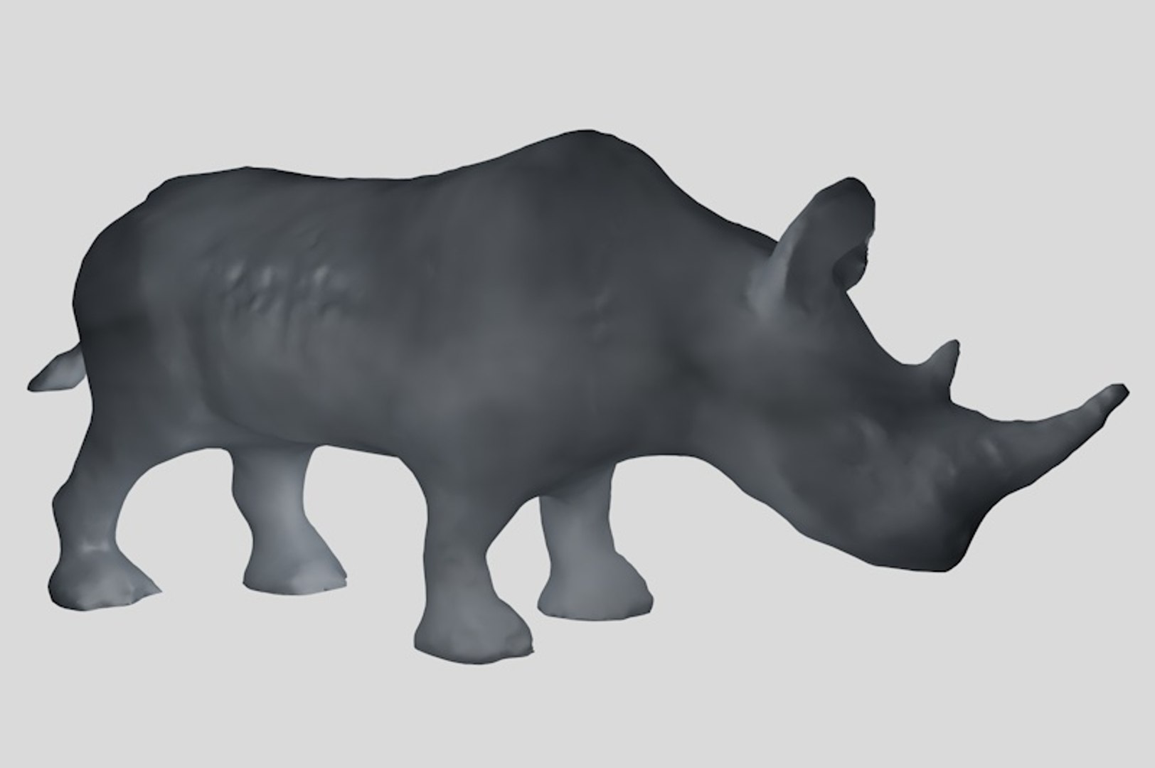 3d Rhinoceros Base Mesh