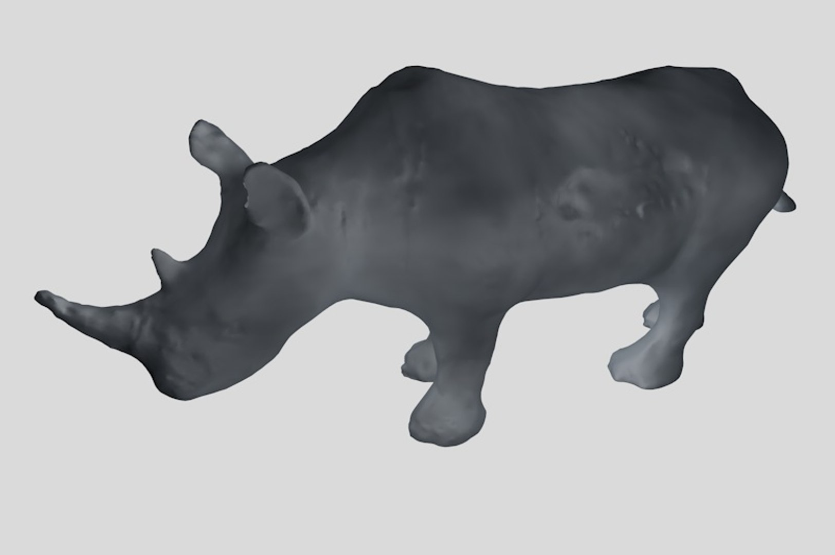 3d Rhinoceros Base Mesh