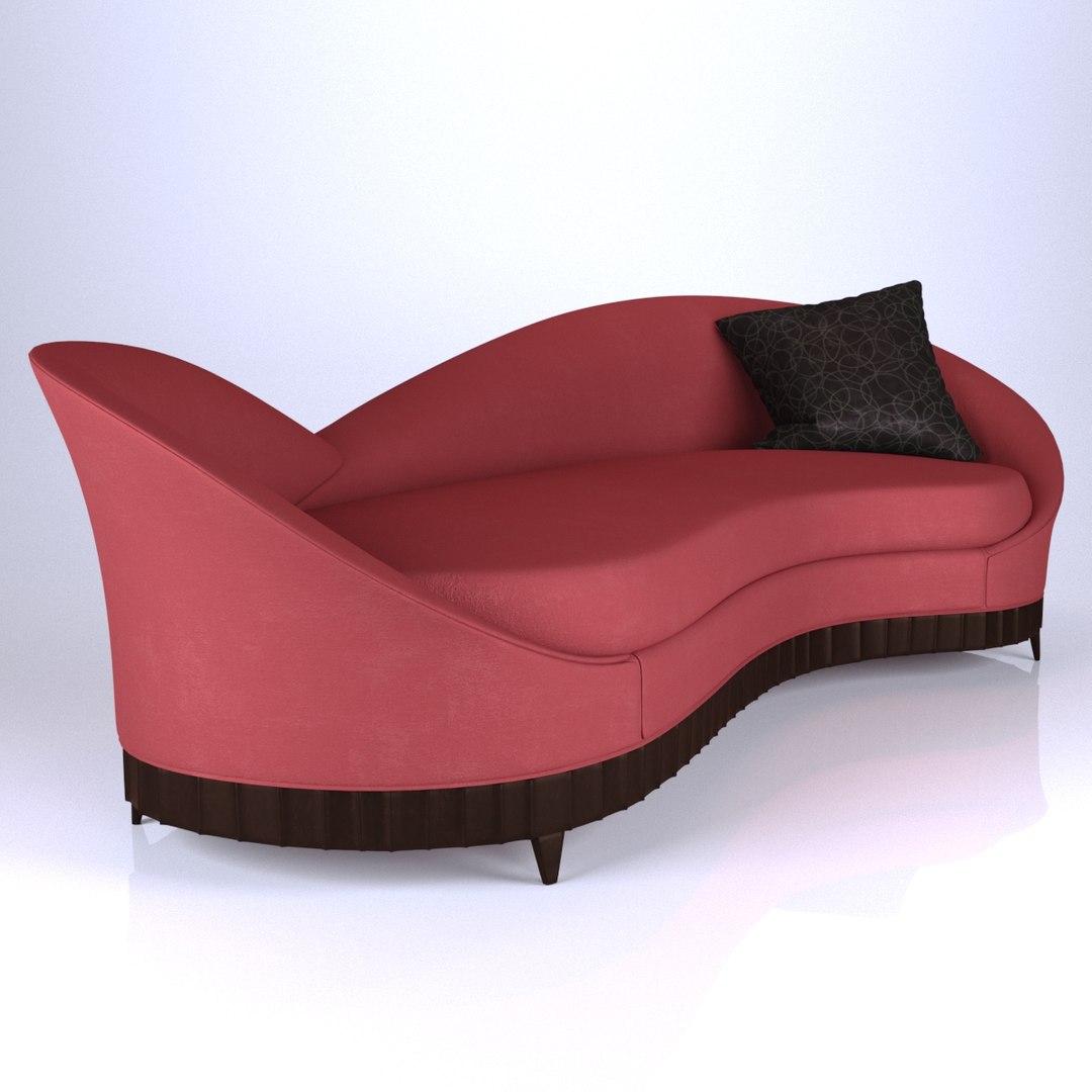 3d Curved Sofa Courbe 60-0440
