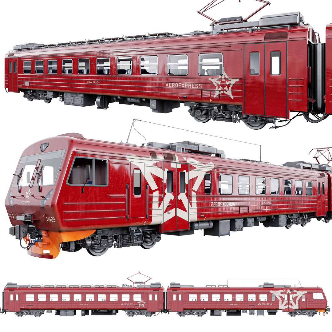 3D Passenger Train ED4M - AERO EXPRESS - TurboSquid 2370339