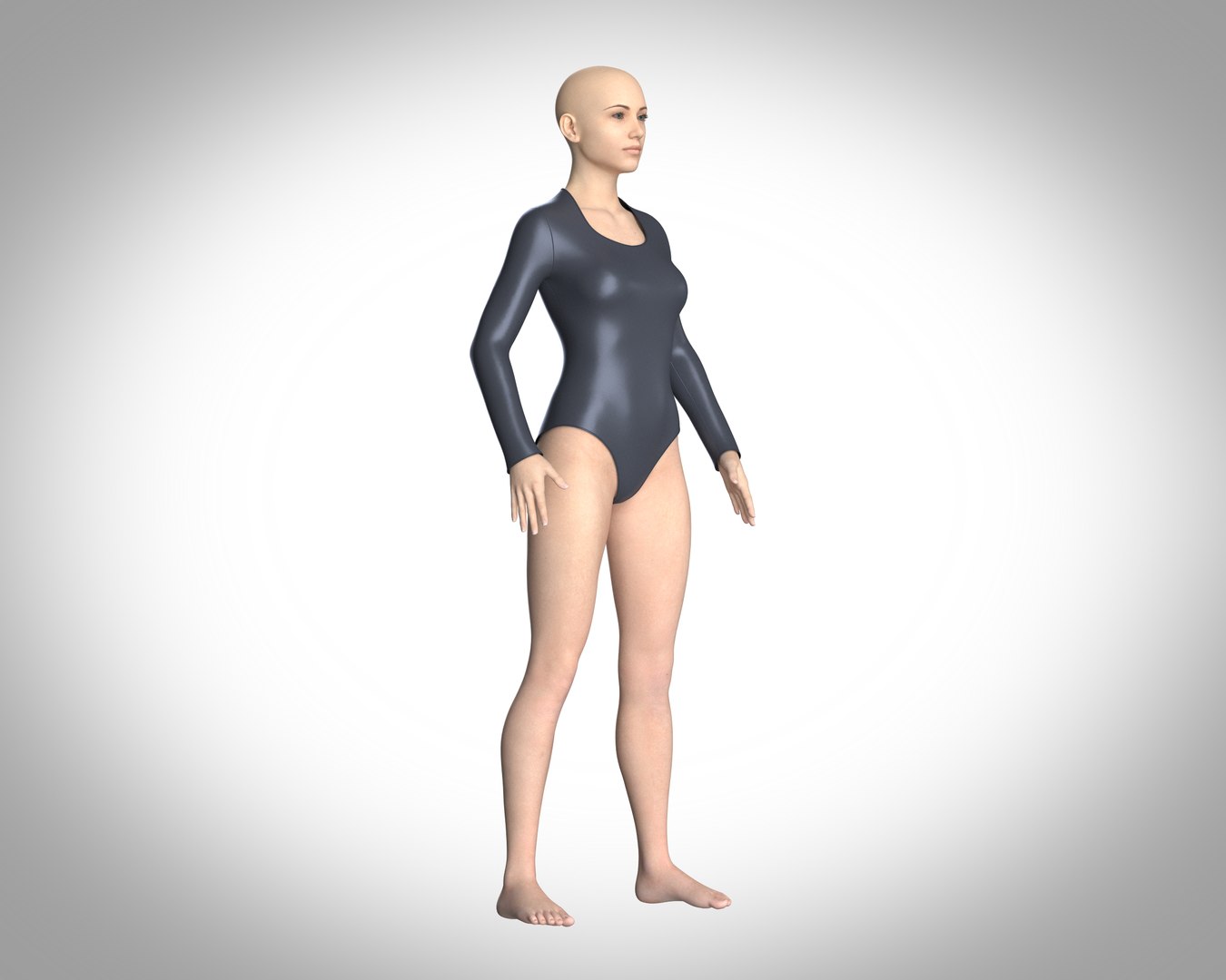 3D Ladies Bodysuit With Genesis 8 - TurboSquid 2126238