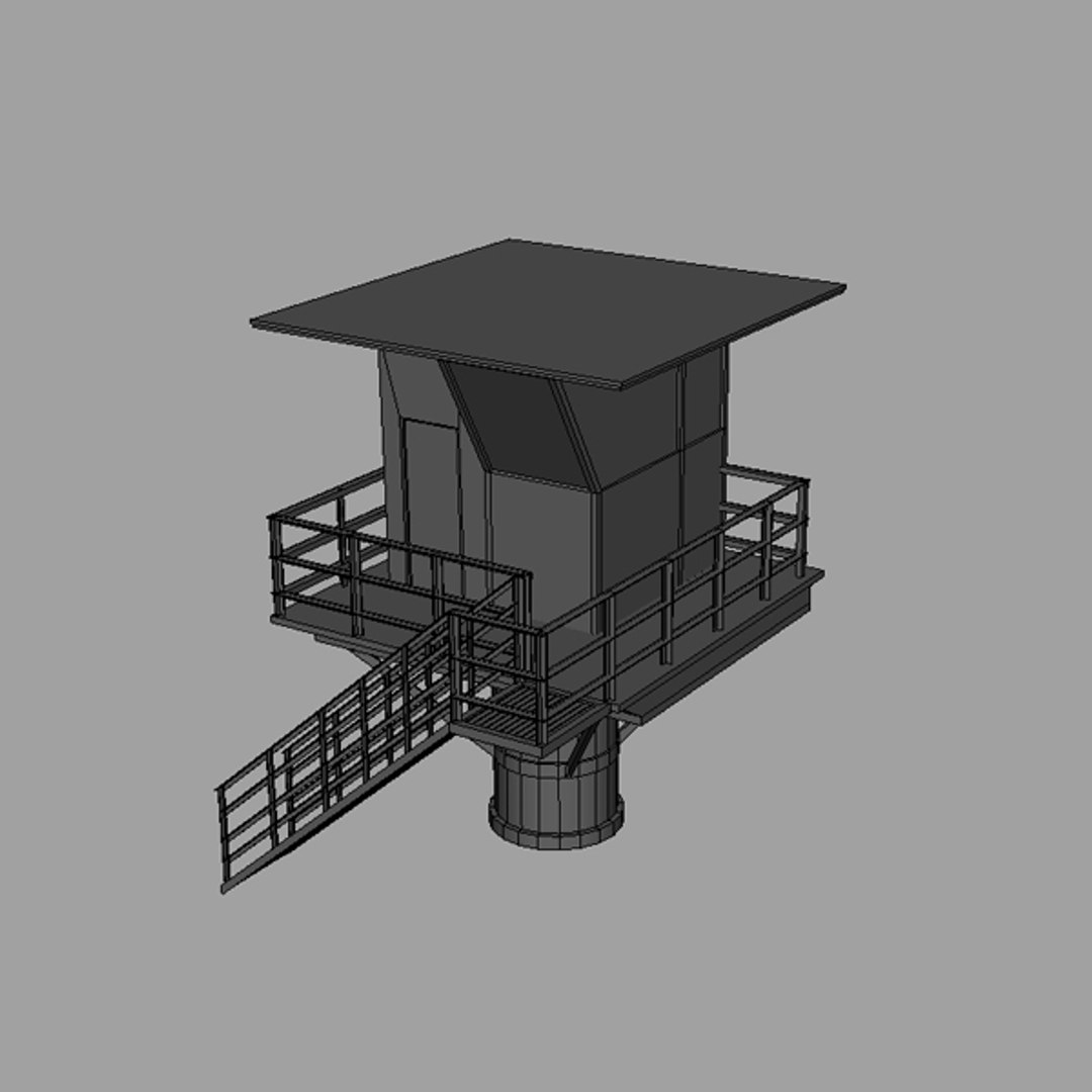 3dsmax Lifeguard Station Life