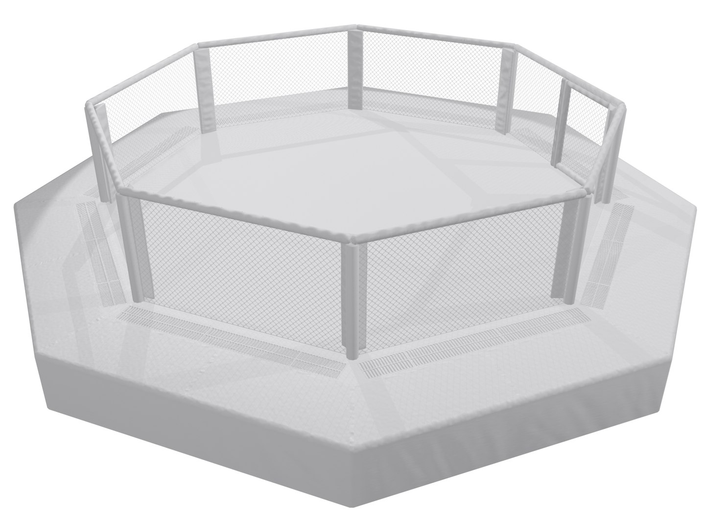 3ds Max Ufc Octagon Ring