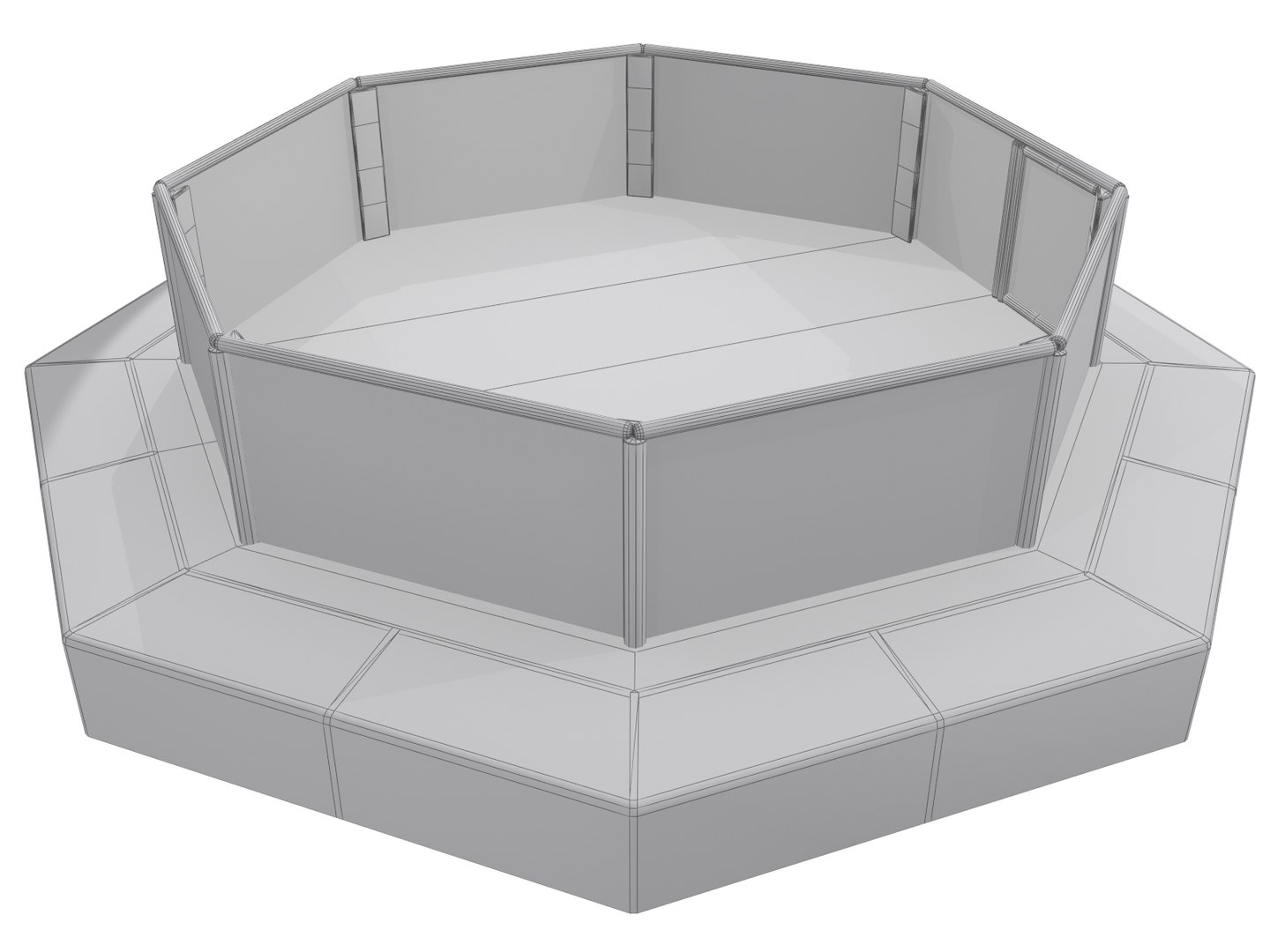 3ds Max Ufc Octagon Ring