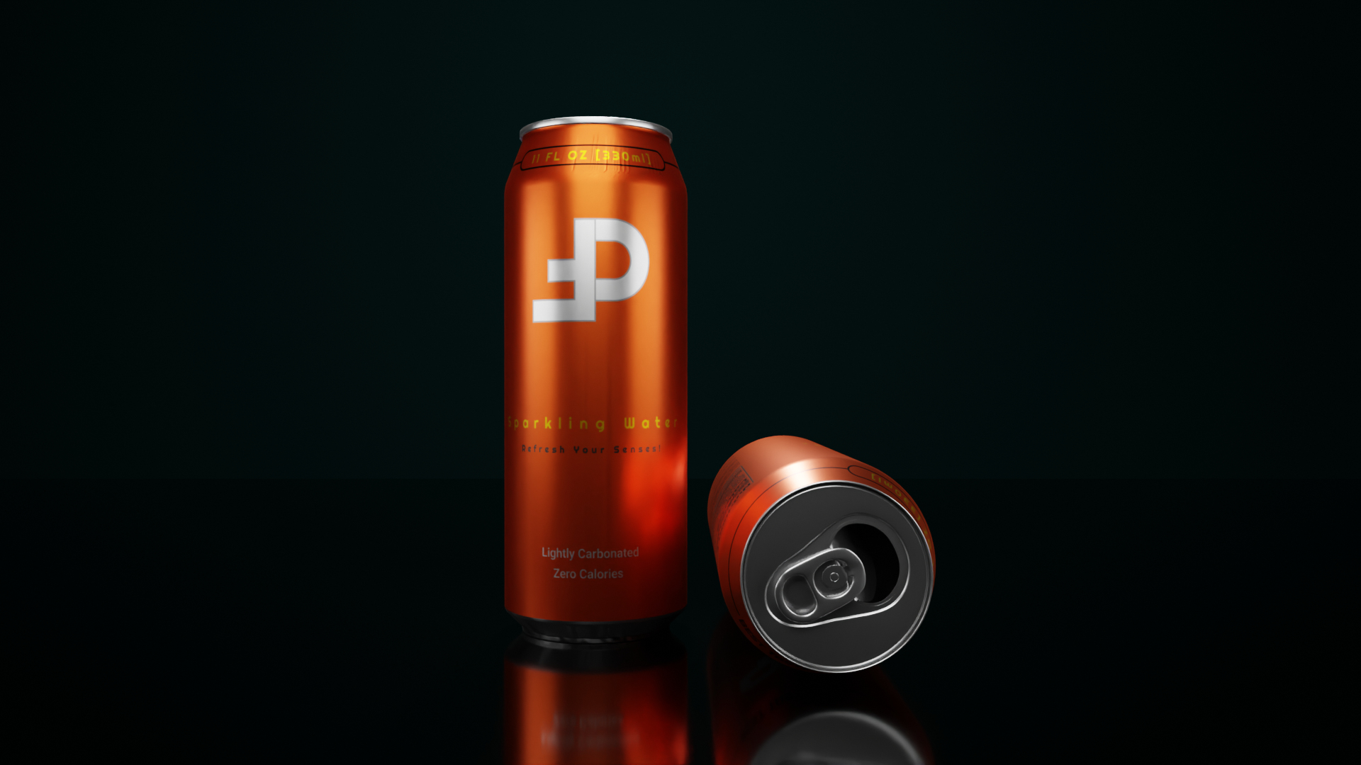 Sleek Beverage Cans Set Open And Closed Tabs With Droplets 3D ...