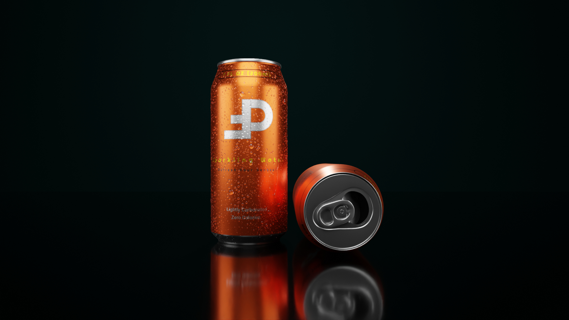 Sleek Beverage Cans Set Open And Closed Tabs With Droplets 3D ...