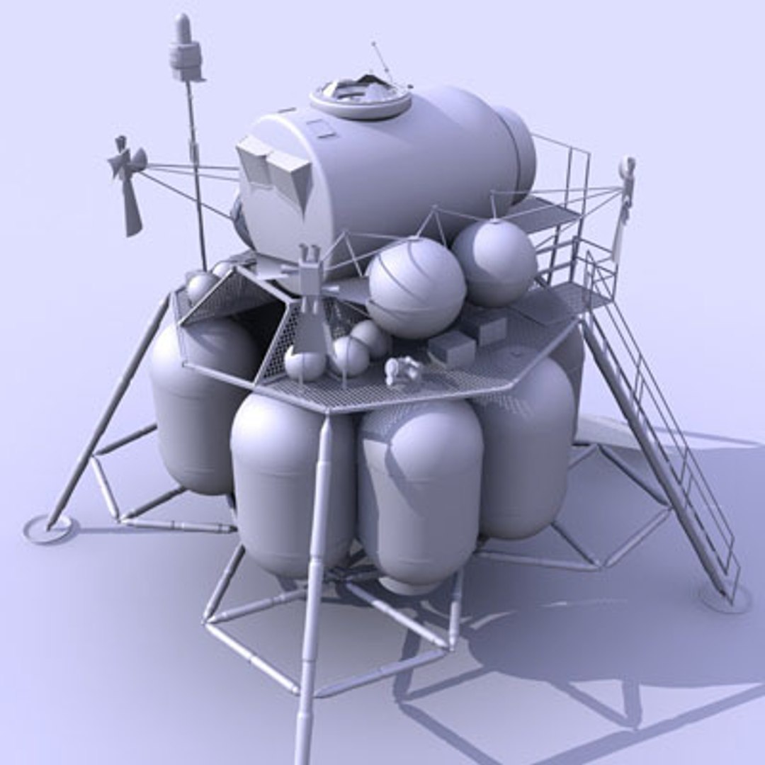 3d Model Nasa Spacecraft Moon
