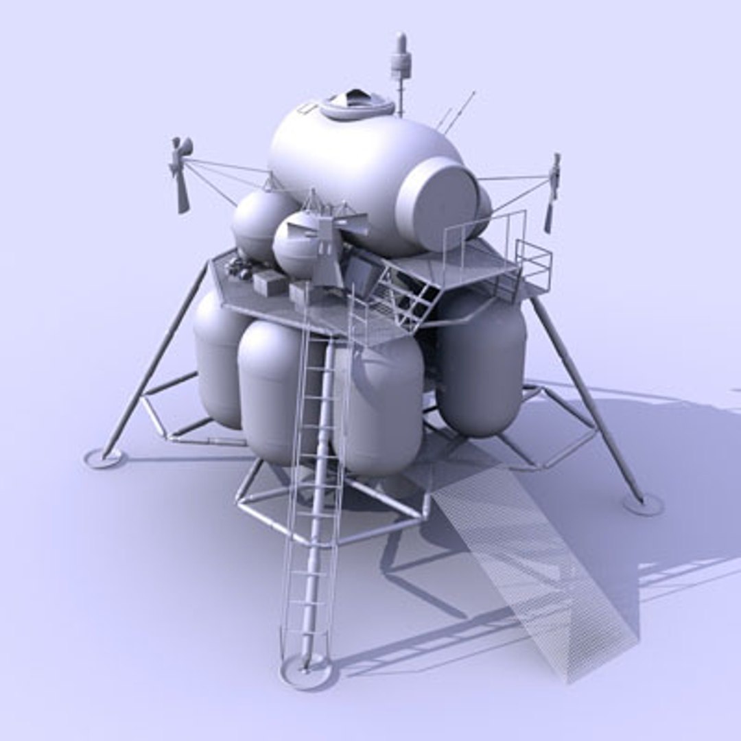 3d Model Nasa Spacecraft Moon