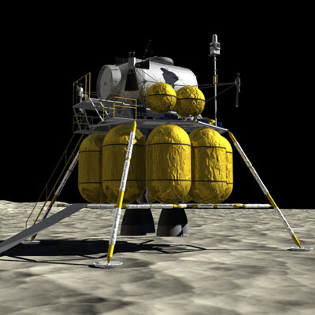 3d Model Nasa Spacecraft Moon