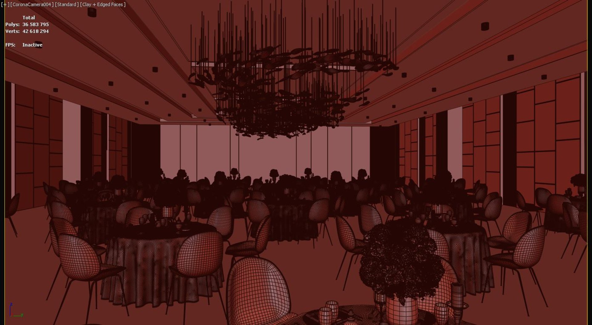 3D Modern Wedding And Confrence Hall 02 - TurboSquid 2118303