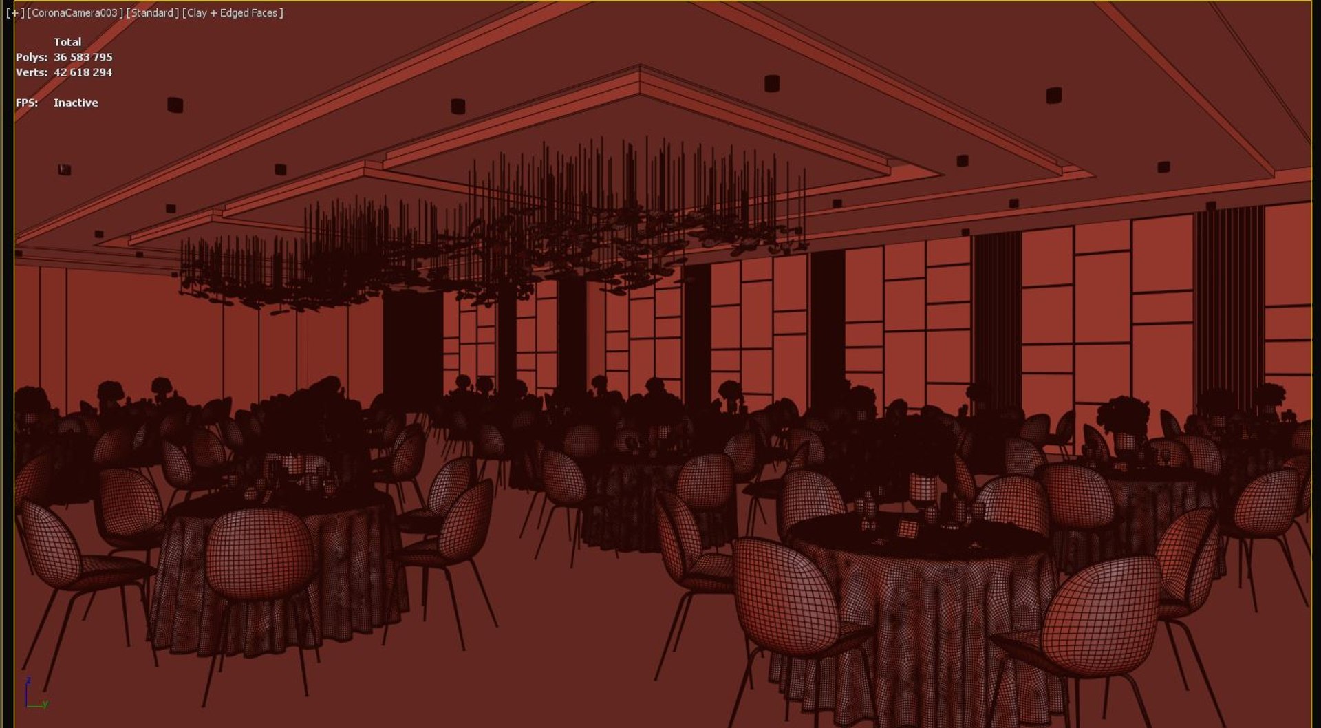 3D Modern Wedding And Confrence Hall 02 - TurboSquid 2118303