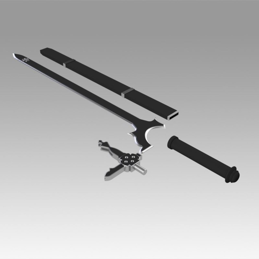 3D Sao Kirito Elucidator - TurboSquid 1505637