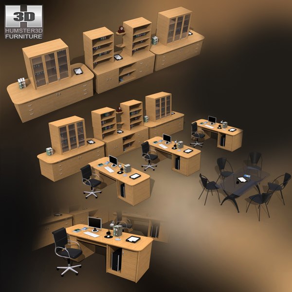 maya office set 10