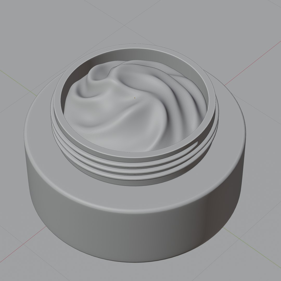 3D Cream Jar 40 Model - TurboSquid 1965894