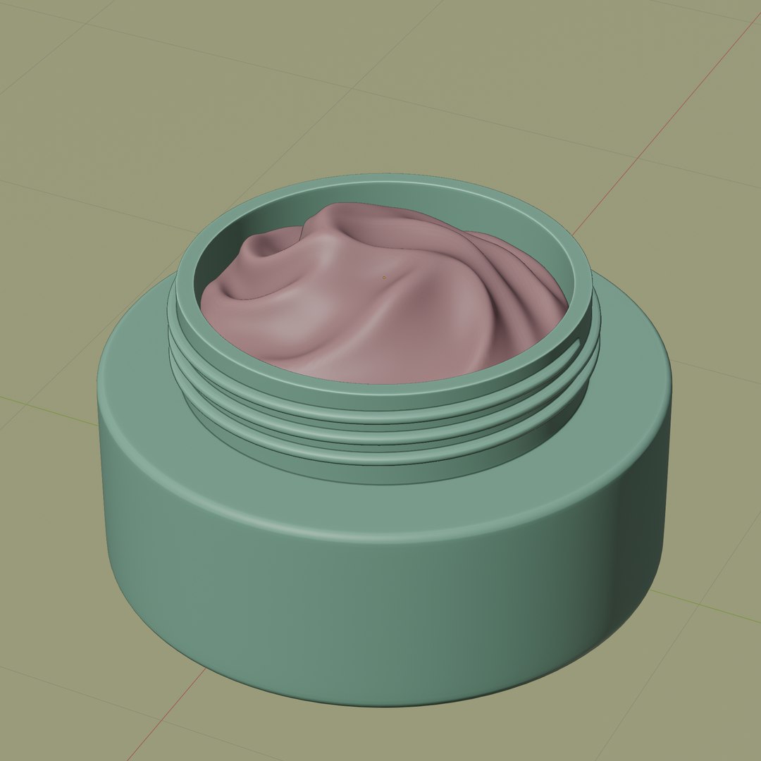 3D Cream Jar 40 Model - TurboSquid 1965894