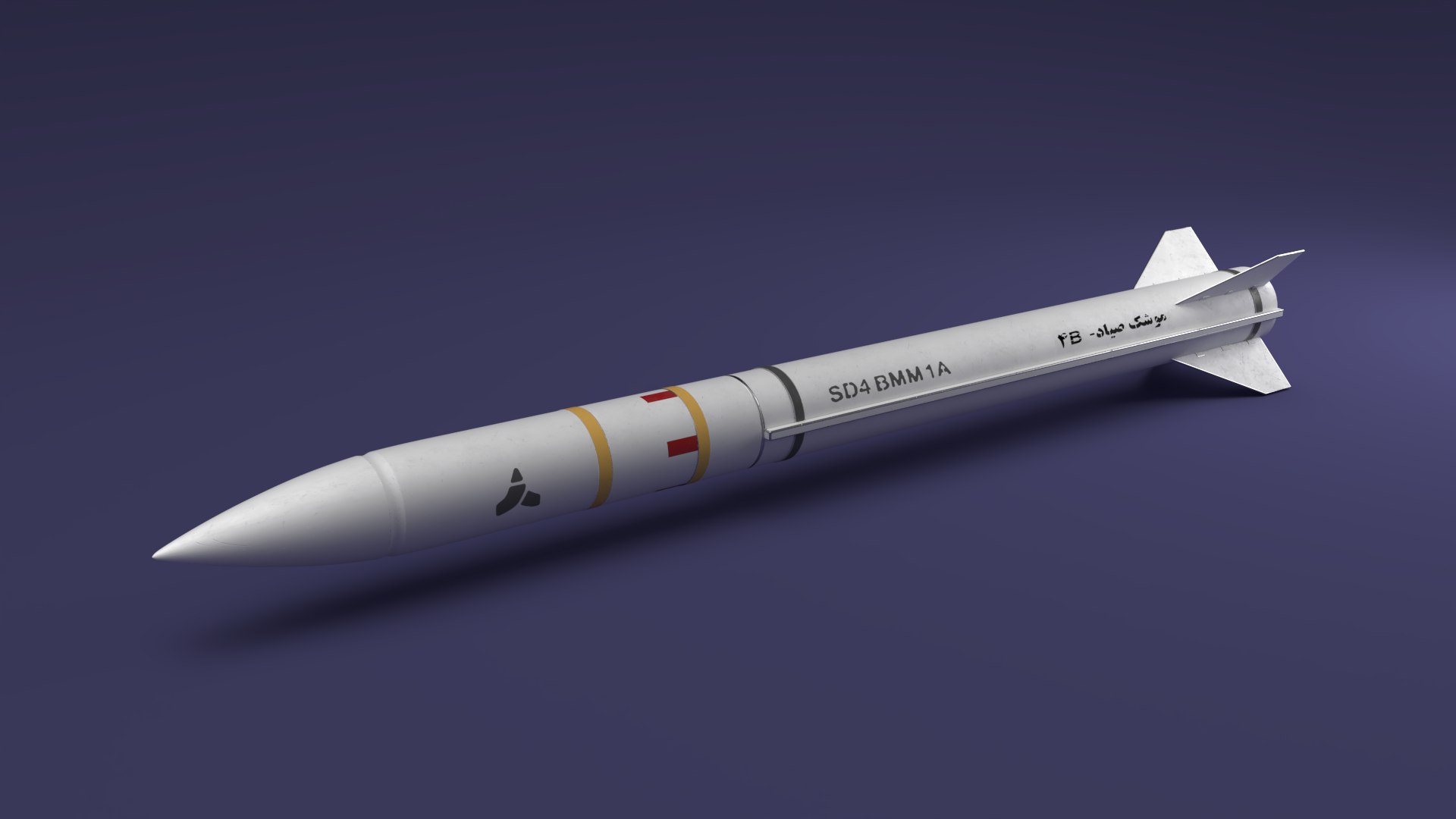 3D Model Sayyad 4B Iranian Missile - TurboSquid 2267137