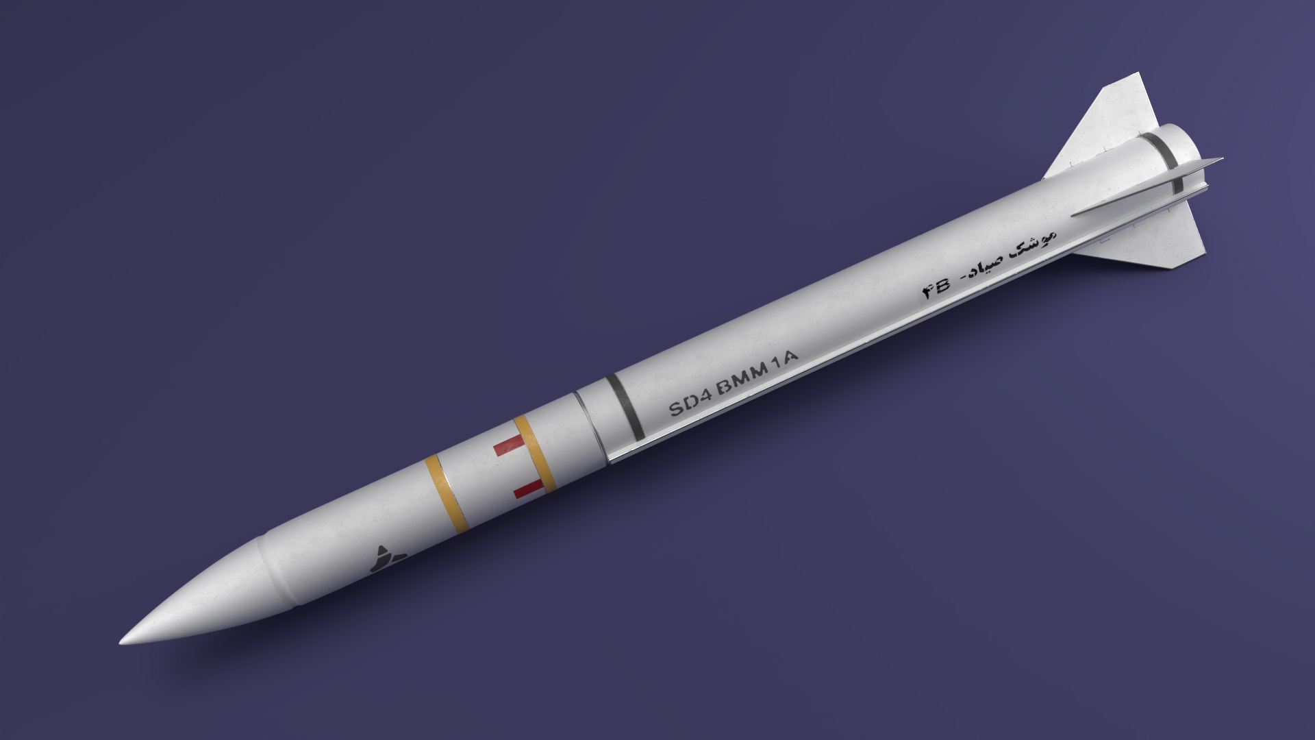 3D Model Sayyad 4B Iranian Missile - TurboSquid 2267137
