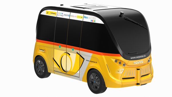 Navya Arma Car Postal Driverless Electric Bus Exterior Only 3D model ...
