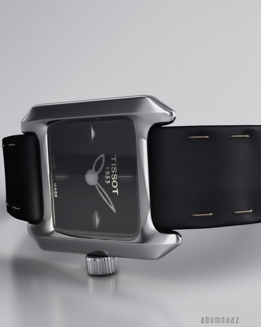 3d tissot watch model