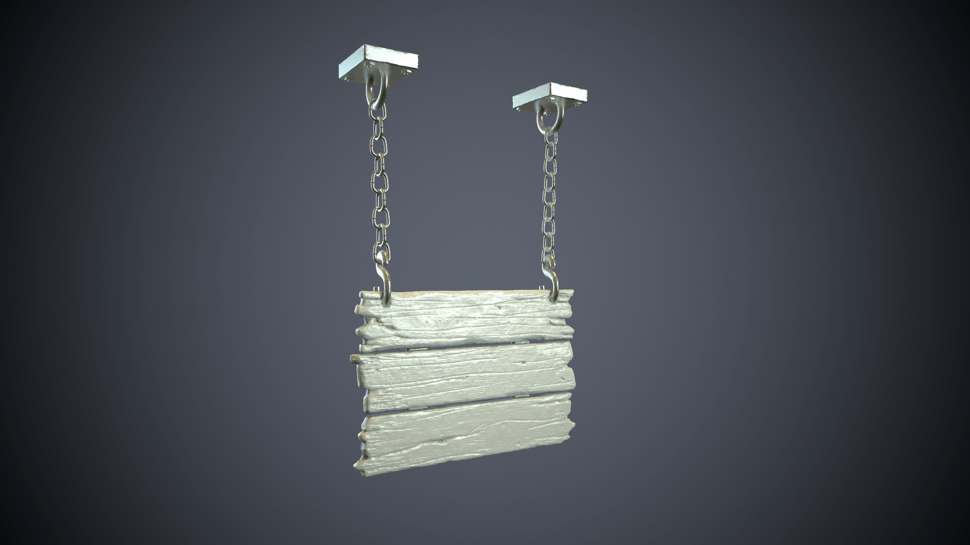 3D Wooden Sign Model - TurboSquid 1243692