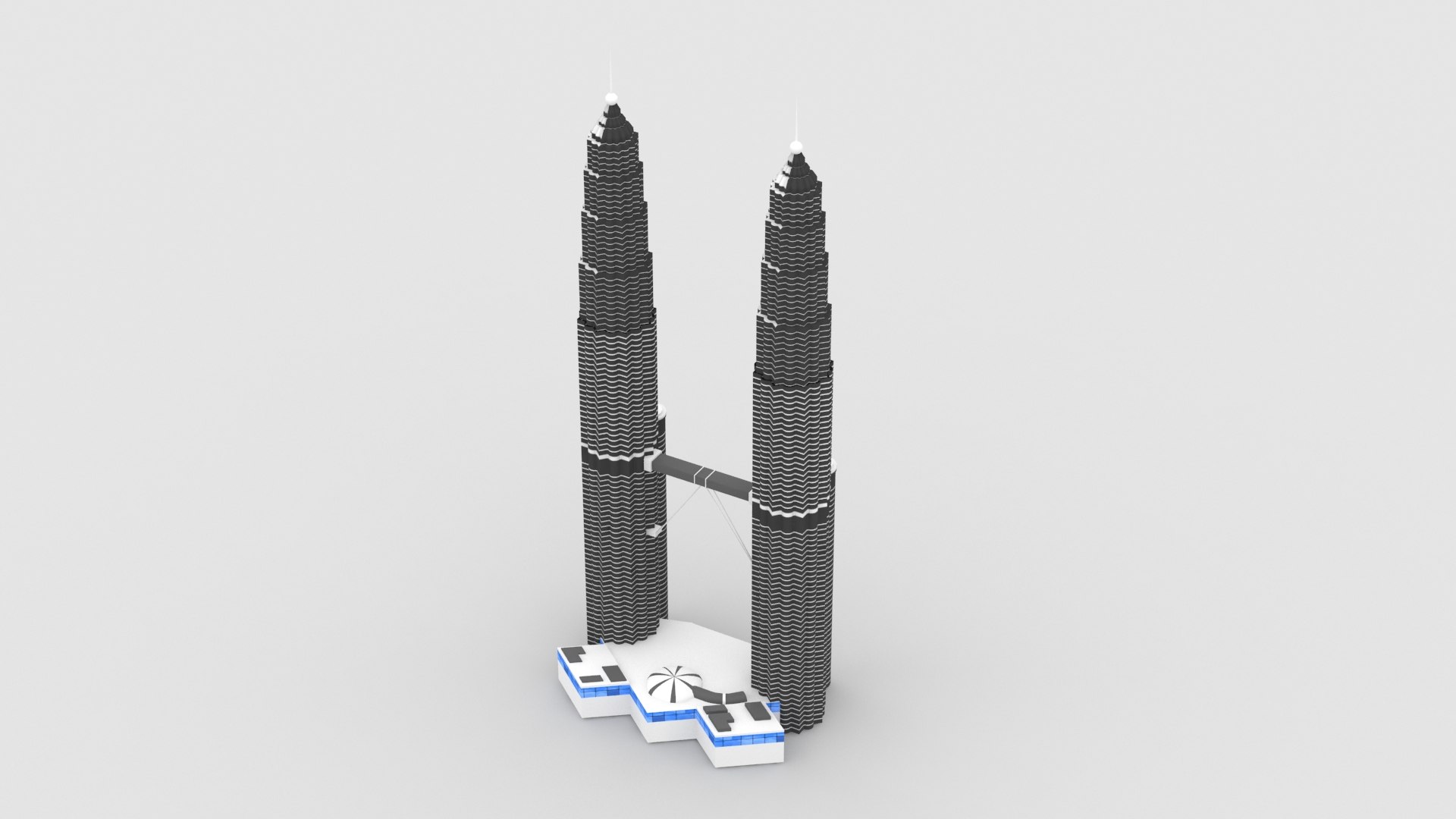 3D Model Petronas Twin Towers - TurboSquid 2234765