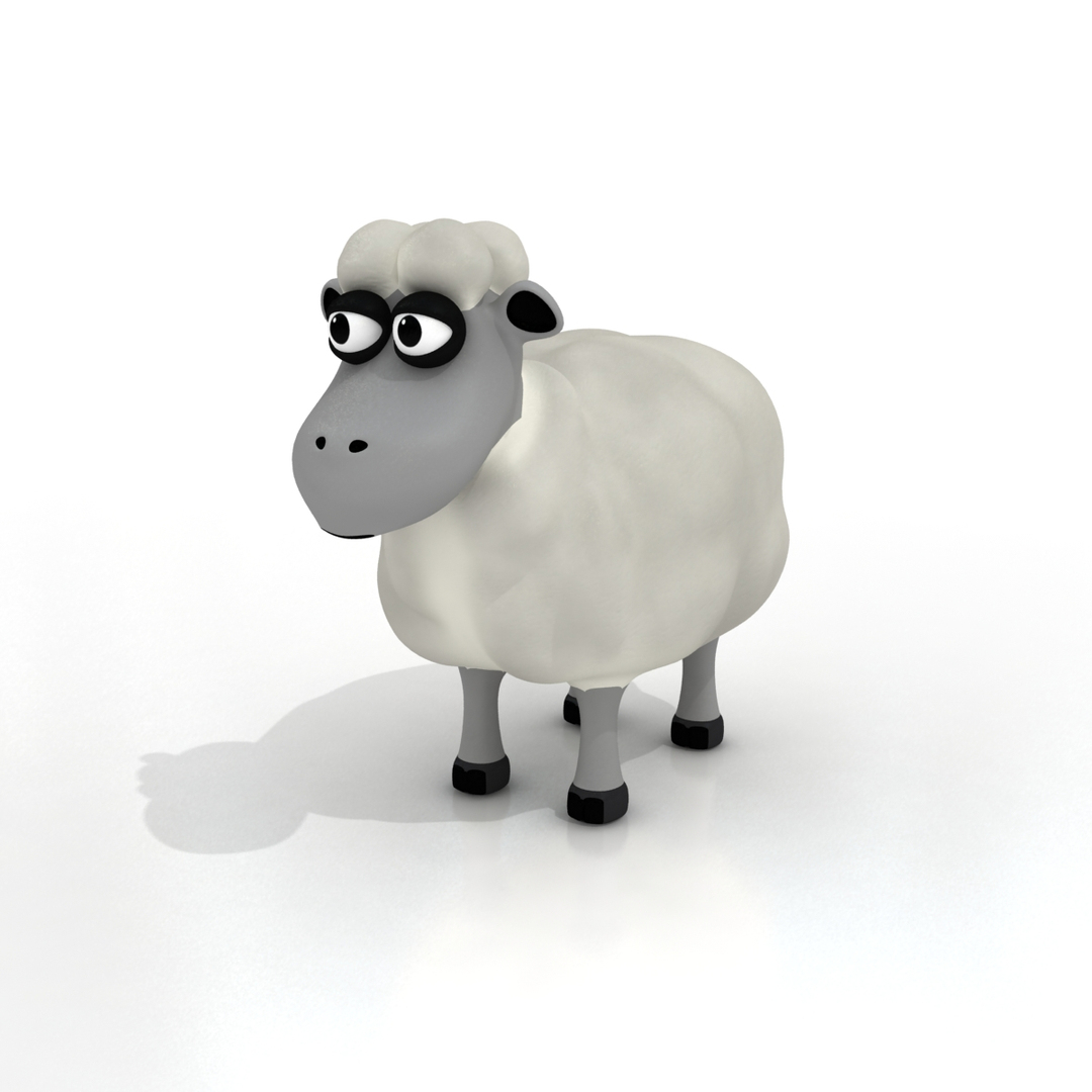 Cartoon Sheep Rigged 3d Model